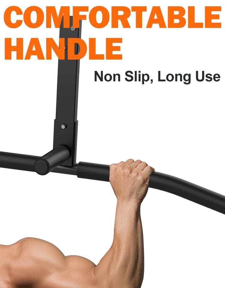 Joist Mount Pull Up Bar, Chin Up Bar Ceiling Mount, Heavy Duty, Workout ...