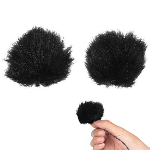 2 Pcs Microphone Windproof Hair Ball Muff for Windscreen Furry Cover | eBay
