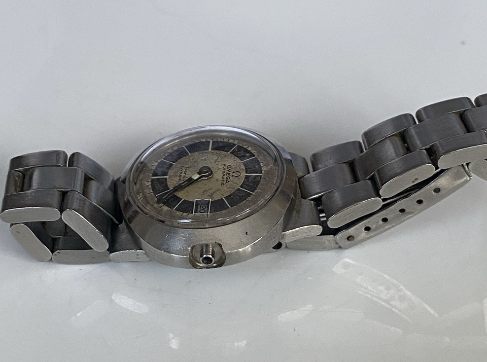 Ladies Vintage Omega Dynamic Steel Automatic Watch Tool 102 Spares Or ...