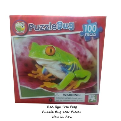 Puzzlebug 100 Pieces - Red Eye Tree Frog - New (B5) | eBay