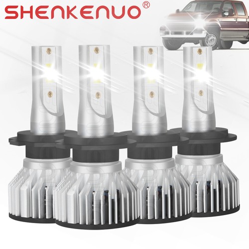 4x H7LED Combo Headlights High Low Beam Bulbs For Smart Fortwo 2008 ...