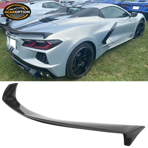 Fits 20-25 Chevy Corvette C8 Stingray Rear Trunk Spoiler Wing Carbon ...