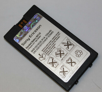 Sony Ericsson BST-22 Cellphone Li-Polymer Battery 3.6V 700mAh for T300 ...