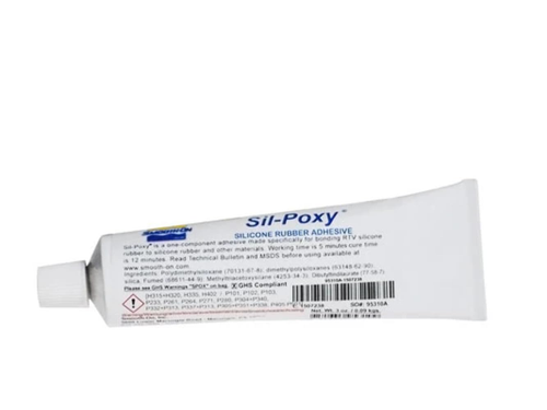 Smooth-On Sil-Poxy Rubber Silicone Adhesive - 0.5 Oz Tube Silpoxy ...