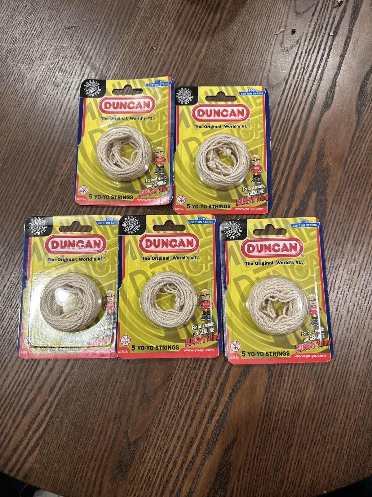 Lot Of 5 Duncan Toys Yo-Yo String - Pack of 5 Cotton String for Plastic ...
