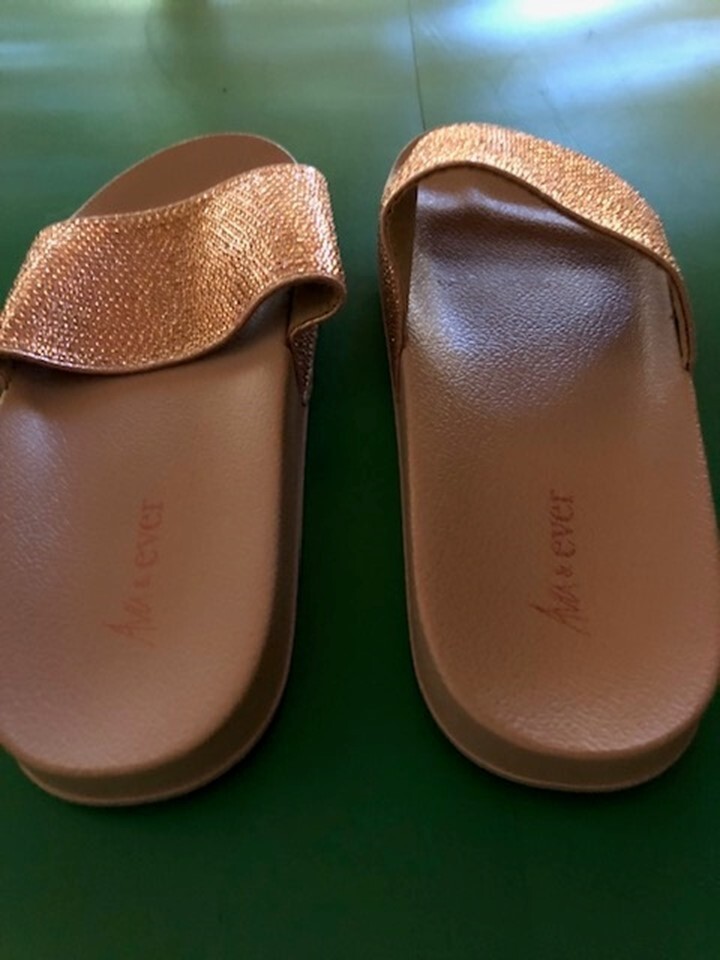 Ava and Ever Slides sparkle rose gold US7 BNWT City Beach | eBay