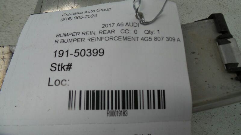 12 13 14 15 16 17 18 AUDI A6 REAR BUMPER REINFORCEMENT PART # 4G5 807 ...