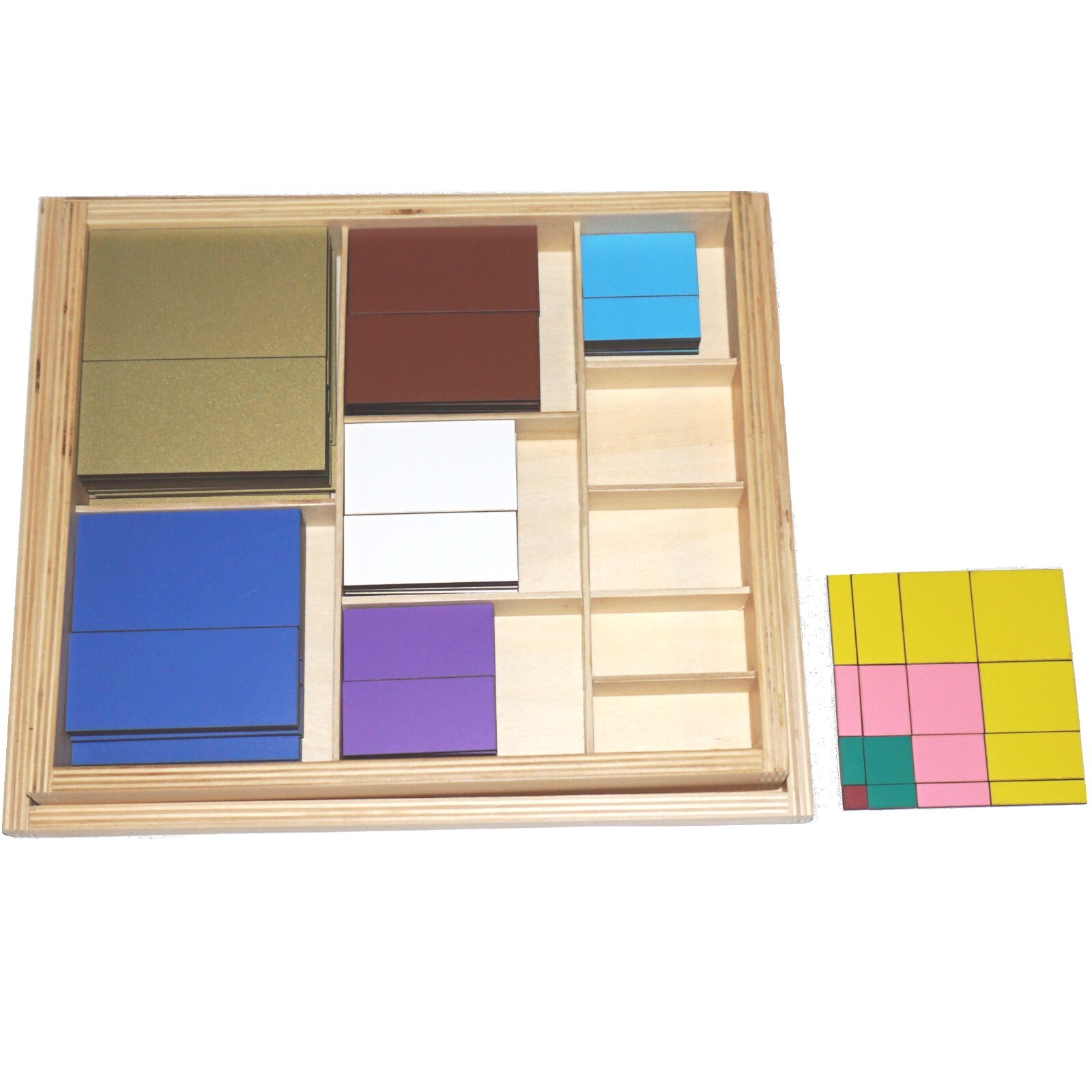 Table of Pythagoras (Decanomial Squares) - MONTESSORI MATH MATERIALS | eBay