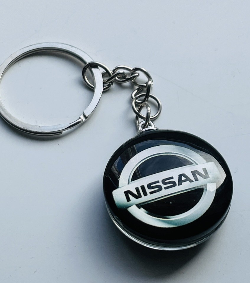 Nissan metal keychain keyring keyfob Glass 3D Dbl Sided logo Juke ...