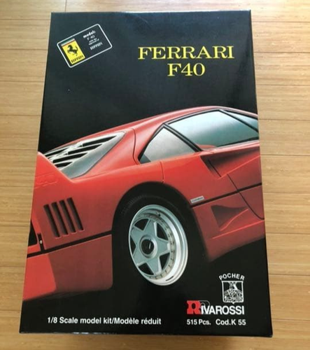 Pocher Ferrari F40 RIVAROSSI 1/8 Scale Model Kit K55 Unassembled New ...
