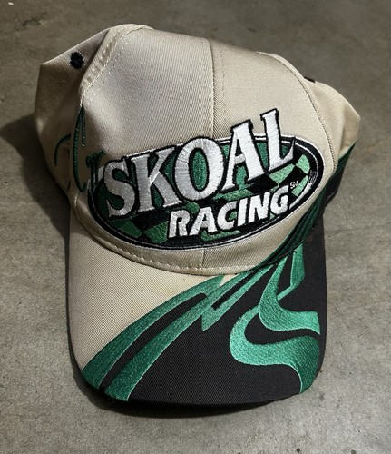 Vintage 1990s Mens Skoal Nascar Racing Swirl Hat Cap Vtg Black Snapback ...
