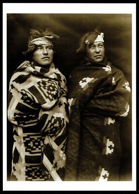 ⫸ 927 Postcard BROTHERS Navajo Indians Southwest 1915 Roland Reed Photo ...