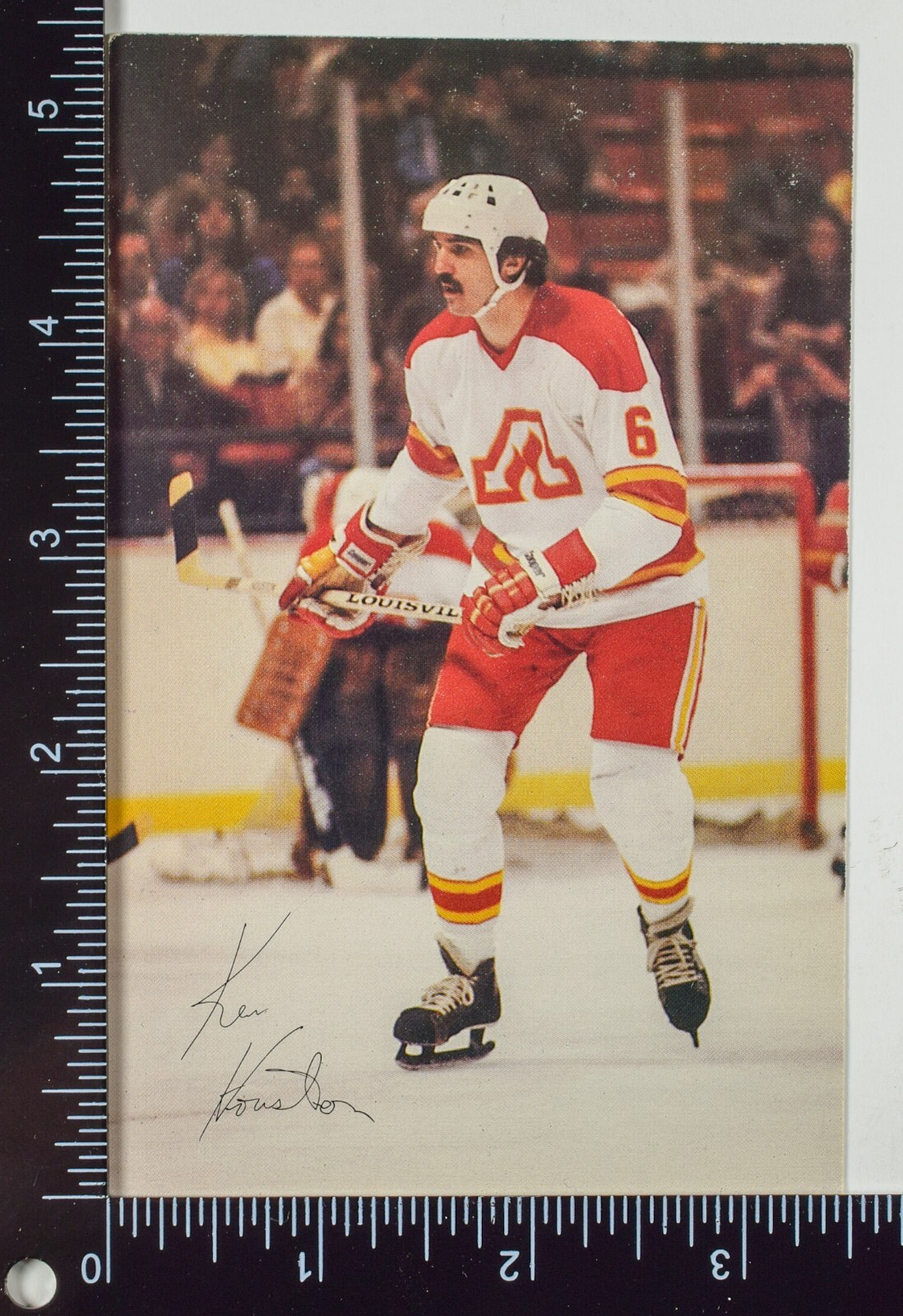 Ken Houston promotional color card, Atlanta Flames, 1976-1980, Coca ...