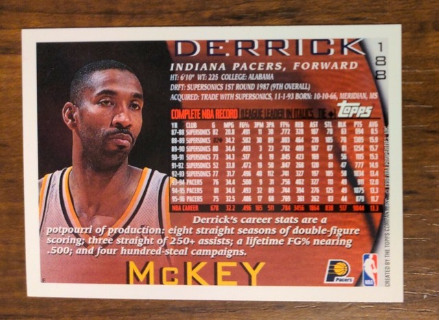 1996-97 Topps - #188 Derrick McKey for sale online | eBay