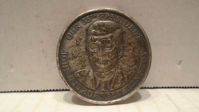 John Fitzgerald Kennedy 35th President Silver Plated Medal Coin Token ...