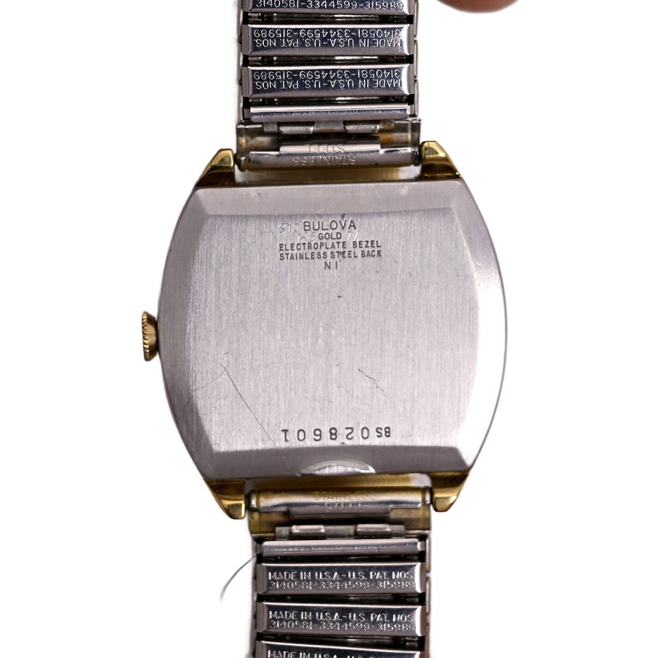 Bulova Swiss Vintage 1971 Gold Filled Men's Watch Gold Flake Dial | eBay