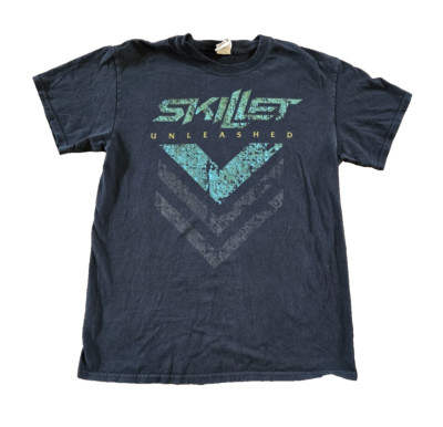 SKILLET UNLEASHED Christian Rock Graphic T SHIRT Medium Tee | eBay