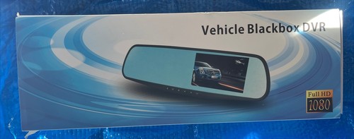 Vehicle Blackbox DVR (Full HD 1080) Rearview Mirror Dual Channel ...