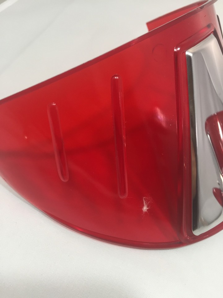Pair Red Headlight Visors (Plastic, fits 7'' Headlamps) | eBay