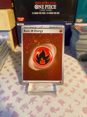 Basic Fire Energy SVE EN 002 COSMO HOLO Scarlet & Violet 151 Pokemon ...