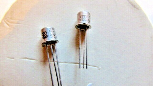 BC108C SGS THOMSON / ST MICRO TRANSISTOR TO-18 SILVER LEAD (2 PIECES ...