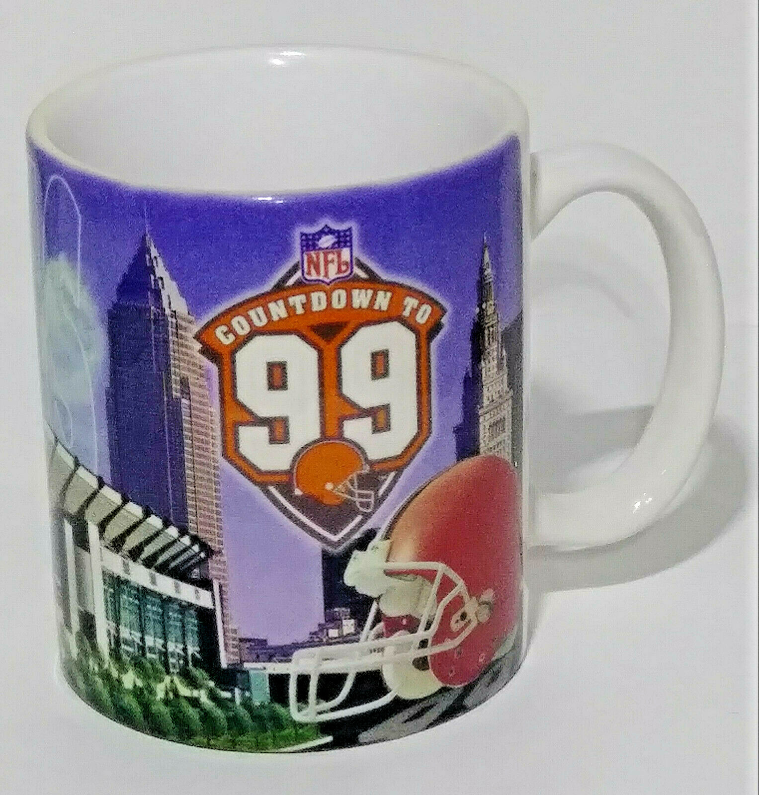 Cleveland Browns Stadium Coffee Mug NFL Countdown to 99 Ceramic Tea Cup ...