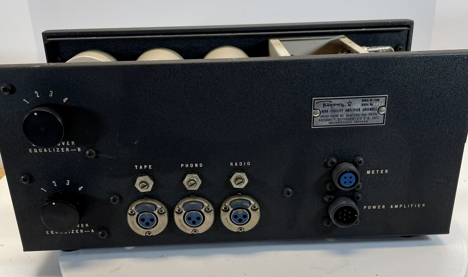 Vintage Regency HF-1000 Tube Preamplifier – High Fidelity Mono Preamp ...