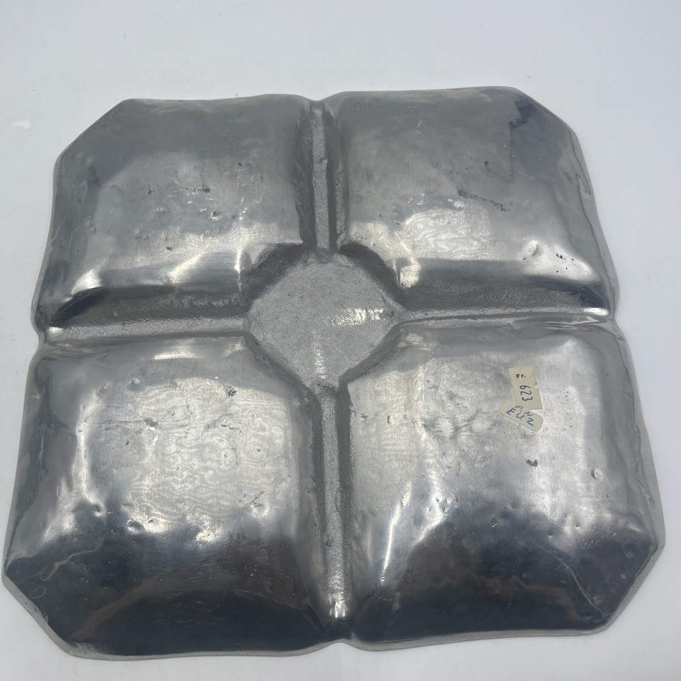 Platter Square Metal 12 by 1 ¼ ”HEAVY 3 3/4 Lbs | eBay