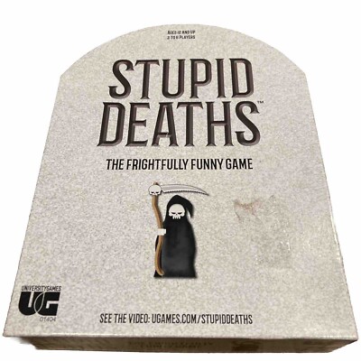 University Games Stupid Deaths The Funny Card Game & Board Game New ...