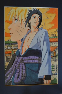 NARUTO COMICS Matted Print DREAMY SASUKE Fits an 11x14 Frame | eBay