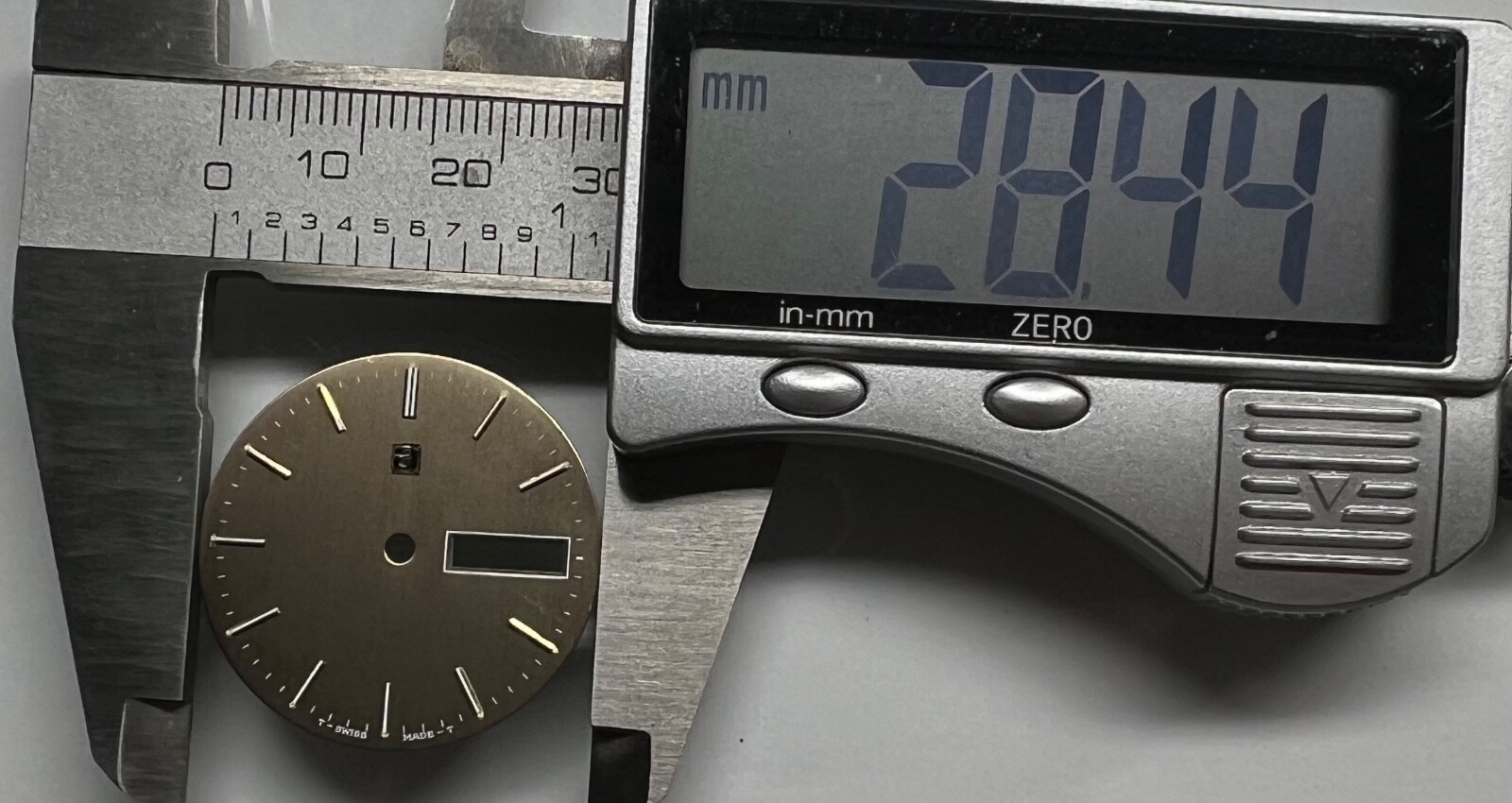 Atlantic Blank Watch Dial Disc Part 28.5mm Swiss Made Date at 3 ...
