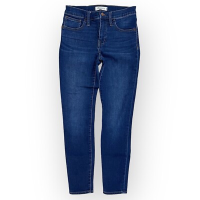 Madewell Roadtripper Skinny Jeans Stretch Denim Dark Whiskered Jansen ...