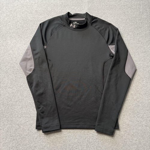 Under Armour Shirt Mens Medium Black Compression ColdGear Athleisure ...