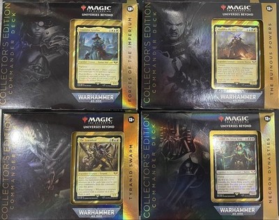 MTG Set of 4 Beyond Warhammer 40K Collectors Edition Commander Decks | eBay
