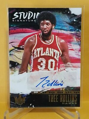 2018-19 Panini Court Kings Studio Signatures #8 Tree Rollins #049/149 ...