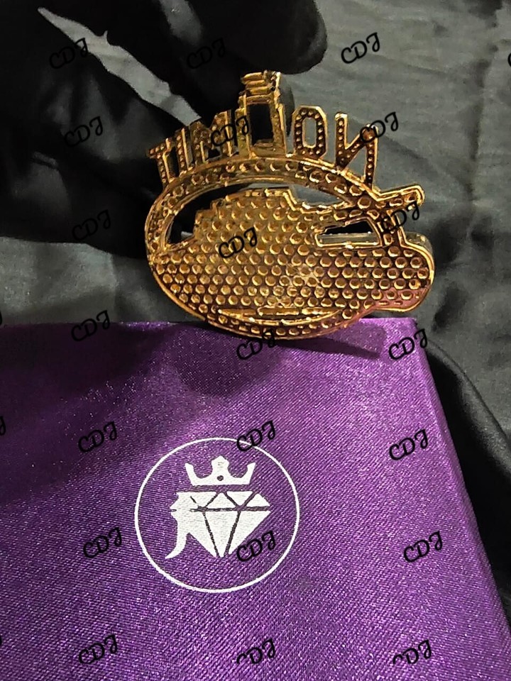 Gift 3.5ct Men's Cubic Zirconia Custom Word Pendant 925 Sterling Silver ...