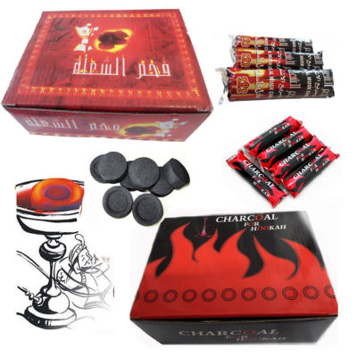 Hookah Charcoal Shisha Coal Quick Light 100 pcs Discs BOX Burner ...