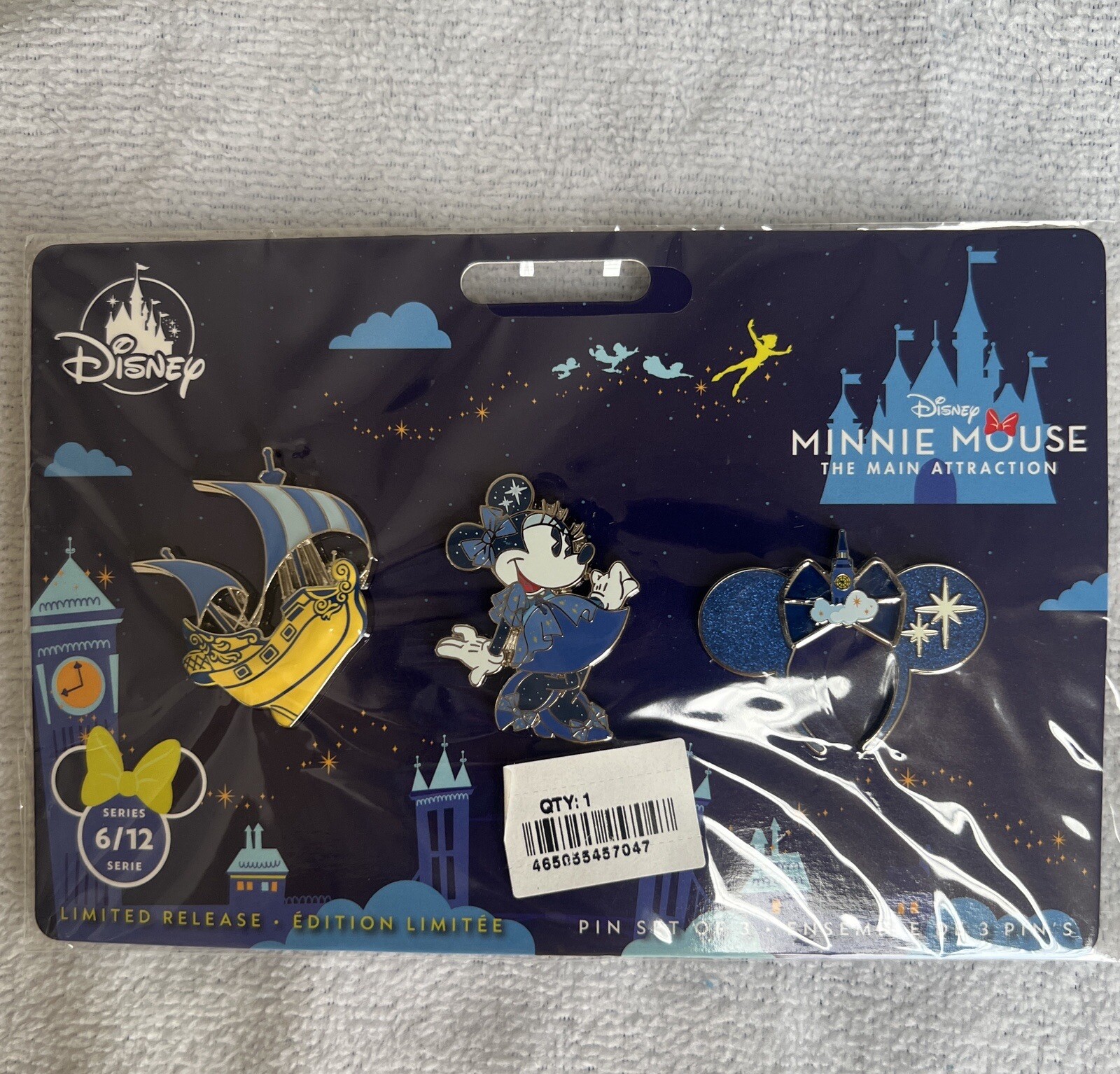 Disney Parks Minnie Mouse The Main Attraction Peter Pan Pin Set 6/12 ...