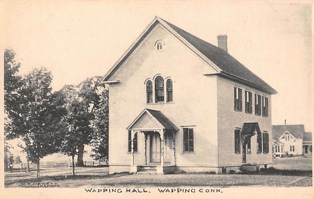 WAPPING, SOUTH WINDSOR, CT ~ WAPPING HALL, ALBERTYPE PUB ~ c 1907-14 | eBay