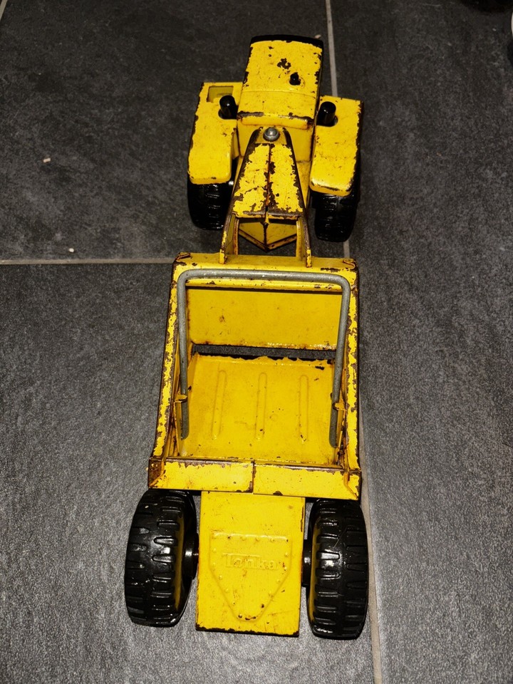 Vintage 1970's Mighty Tonka Earth Mover Scraper - All Metal ...