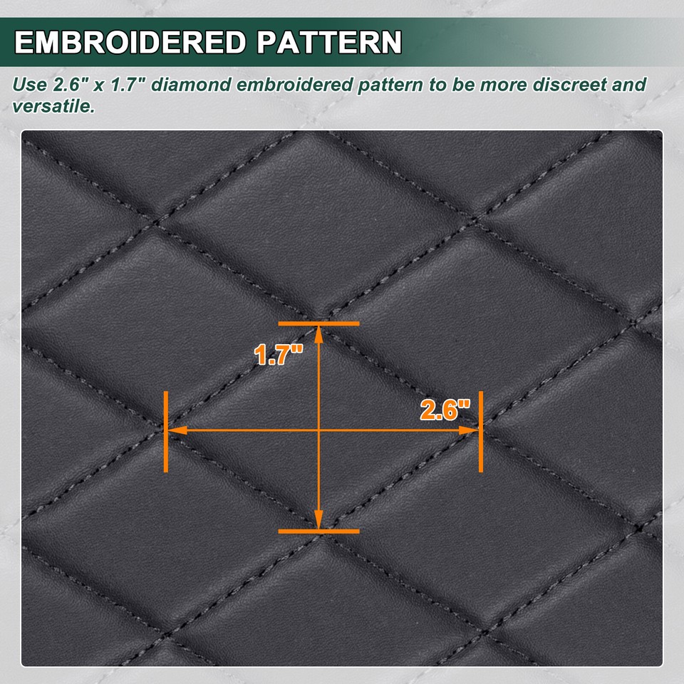 63" Quilted Vinyl Fabric Leatherette Car Headliner Upholstery 6mm Foam ...