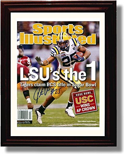 16x20 Gallery Frame LSU's The 1" LSU Tigers Justin Vincent SI Autograph ...