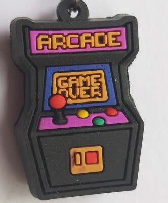 VINTAGE Retro Keyring Plastic Key RING keychain Arcade Classic Game ...