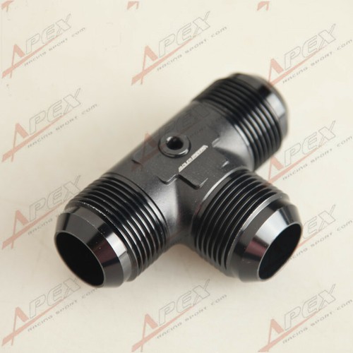 Aluminum AN16 16AN Male Tee T-piece Fitting Adapter Black 1/8" x 27NPT ...