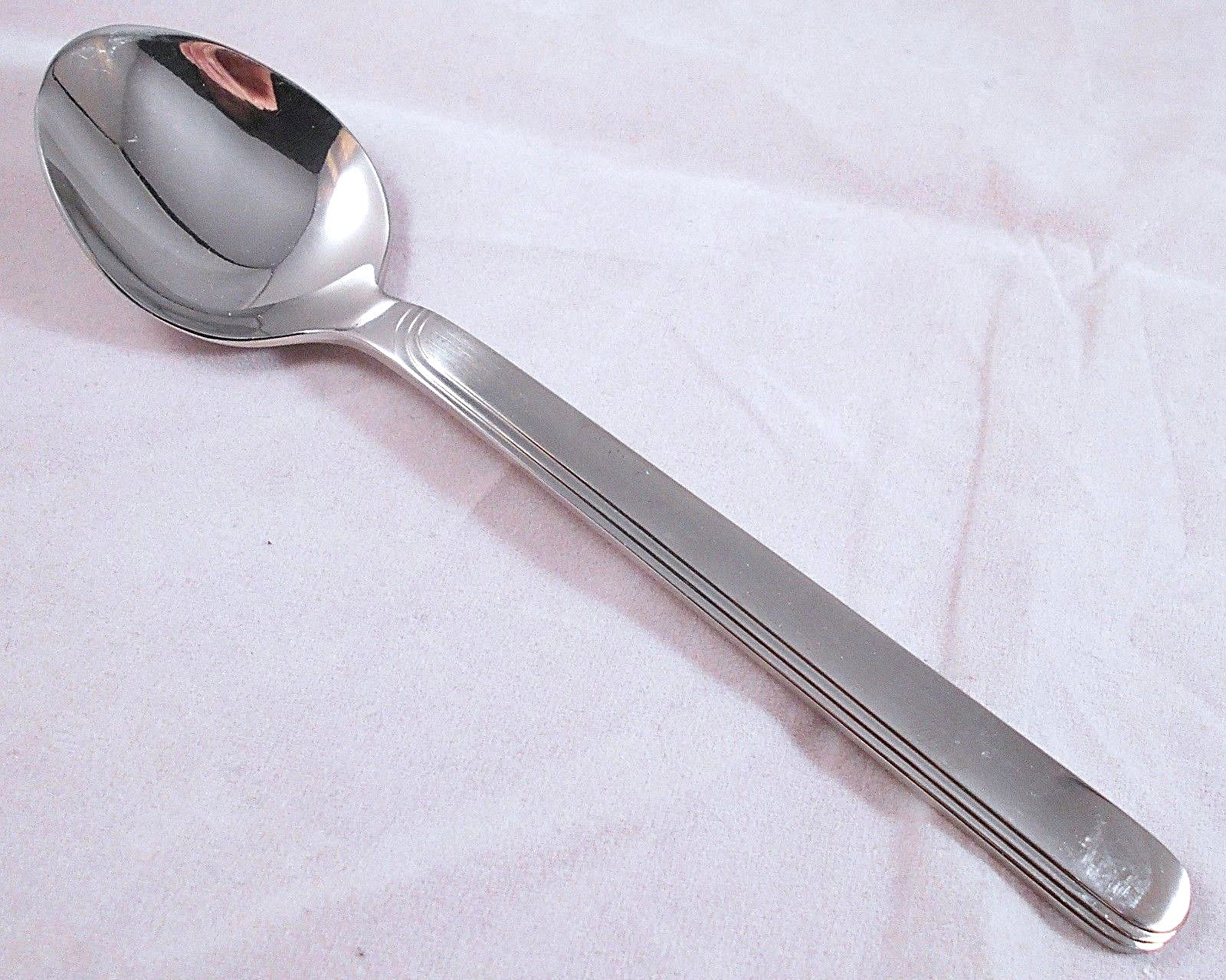 WMF Amanda Round Soup Gumbo Spoon Hotel Glossy Ridges Stainless Steel ...