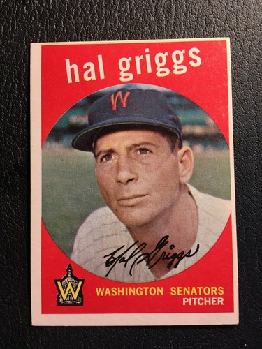 1959 Topps Baseballkarte Hal Griggs #434 Washington Senators VG-EX ...