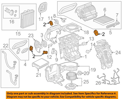 GM OEM 17-23 Acadia Evaporator Heater Components-Actuator 84018409 | eBay