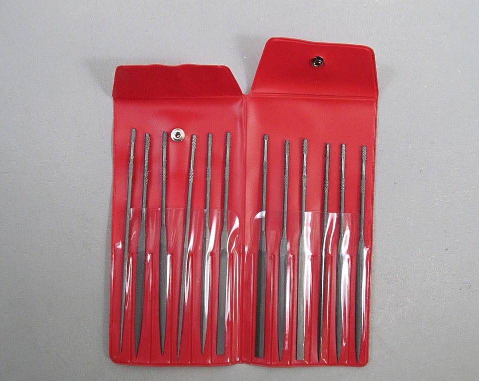 12 Pcs Nicholson 37398 XF 5-1/2 in Assorted Round Handle Needle Files ...