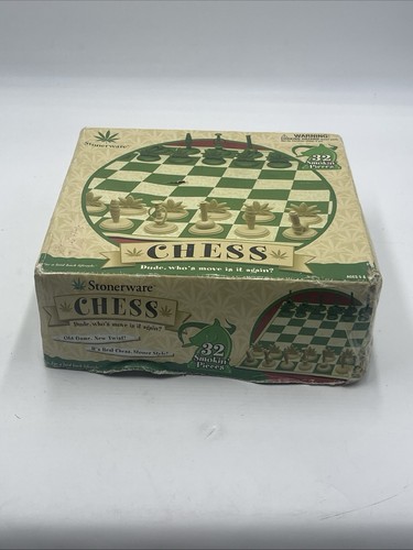 Stonerware Chess Set 32 Smokin Pieces Dude Whose Move Is It ...