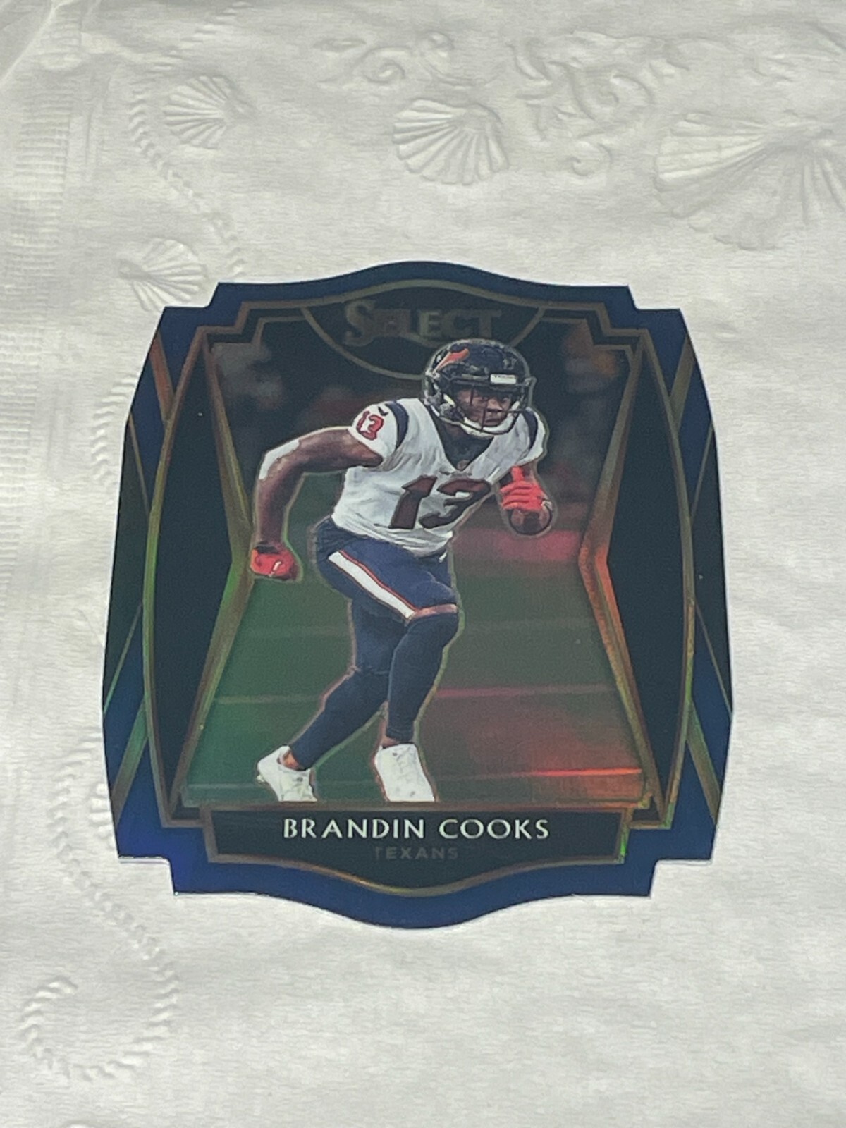 Brandin Cooks 2020 Panini Select Premier Blue Prizm Die Cut #140 ...